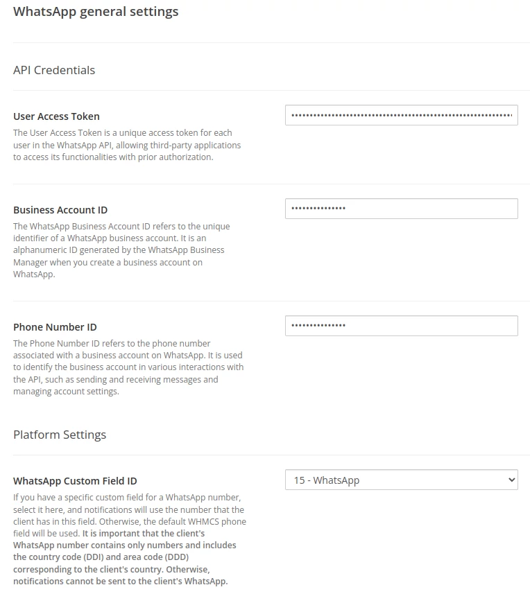 WHMCS WhatsApp API Cloud Notification Free Download